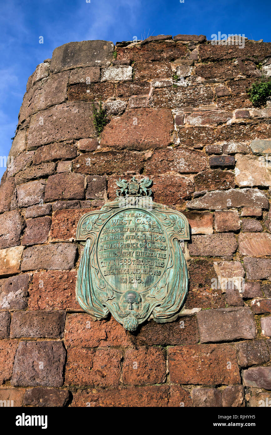West gate exeter roman wall hi-res stock photography and images - Alamy