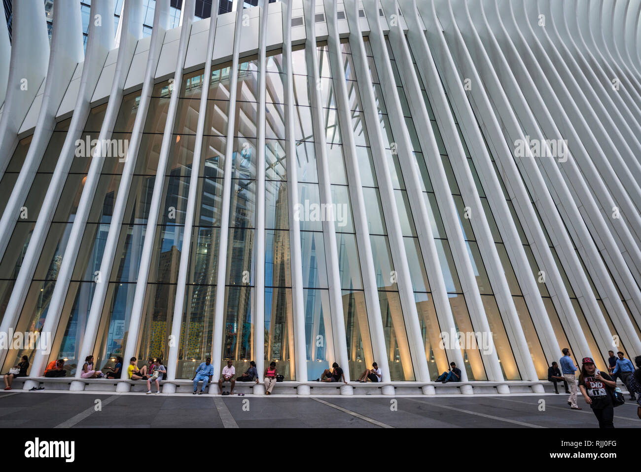 New York City, USA - July 26, 2018: World Trade Center station (PATH ...