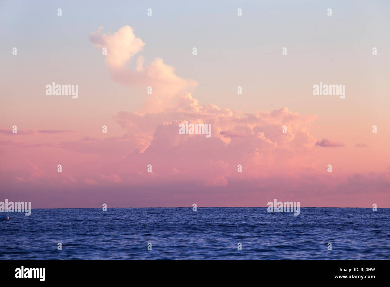 Purple sunset over sea on hi-res stock photography and images - Alamy