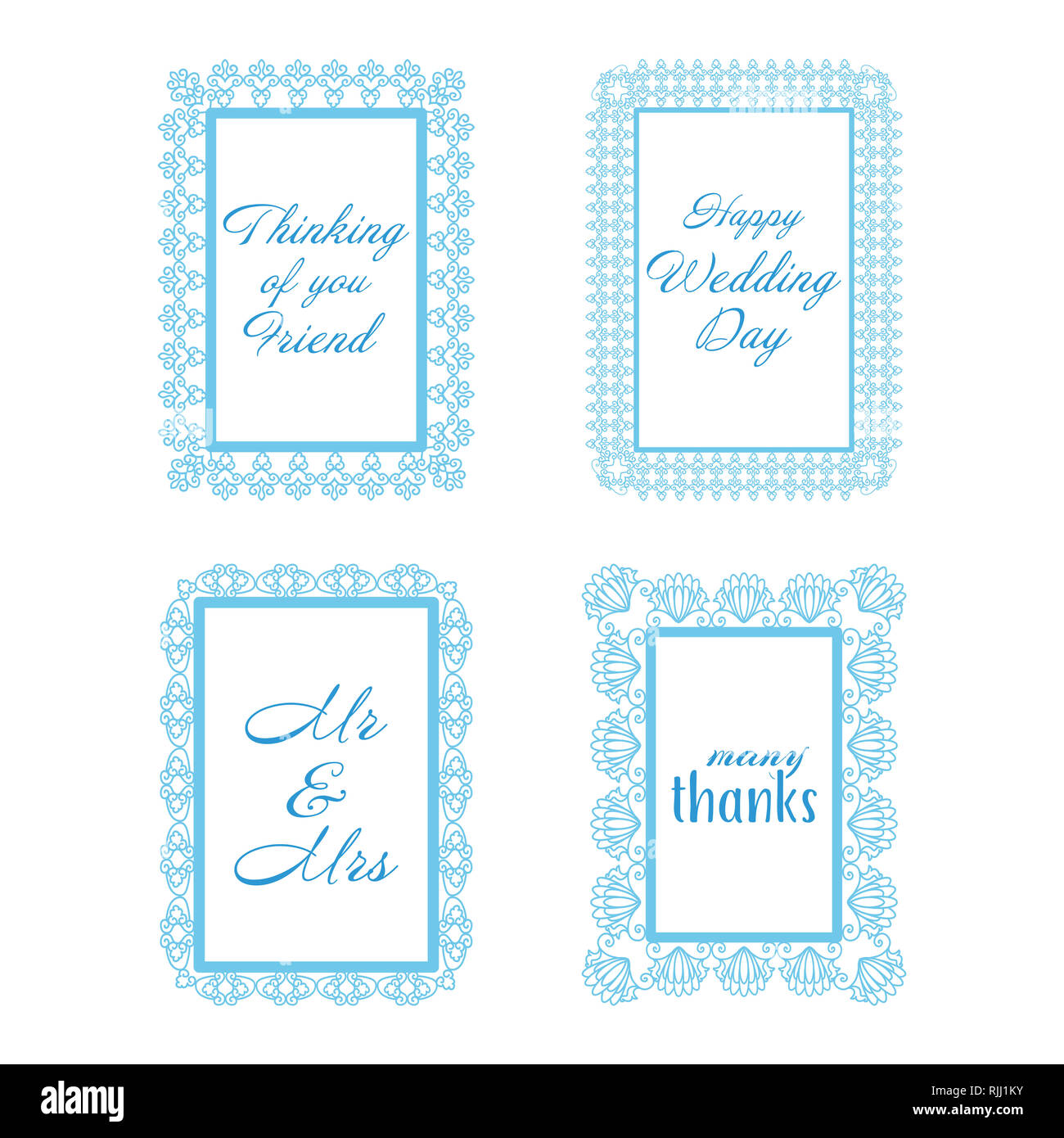 Elegant Lace Border Frames laser cut Picture Frames Stock Photo - Alamy