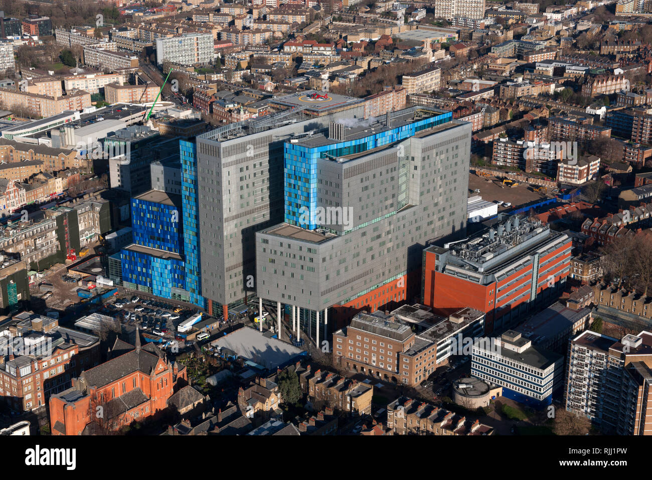The London Hospital as seen fro the air Stock Photo - Alamy