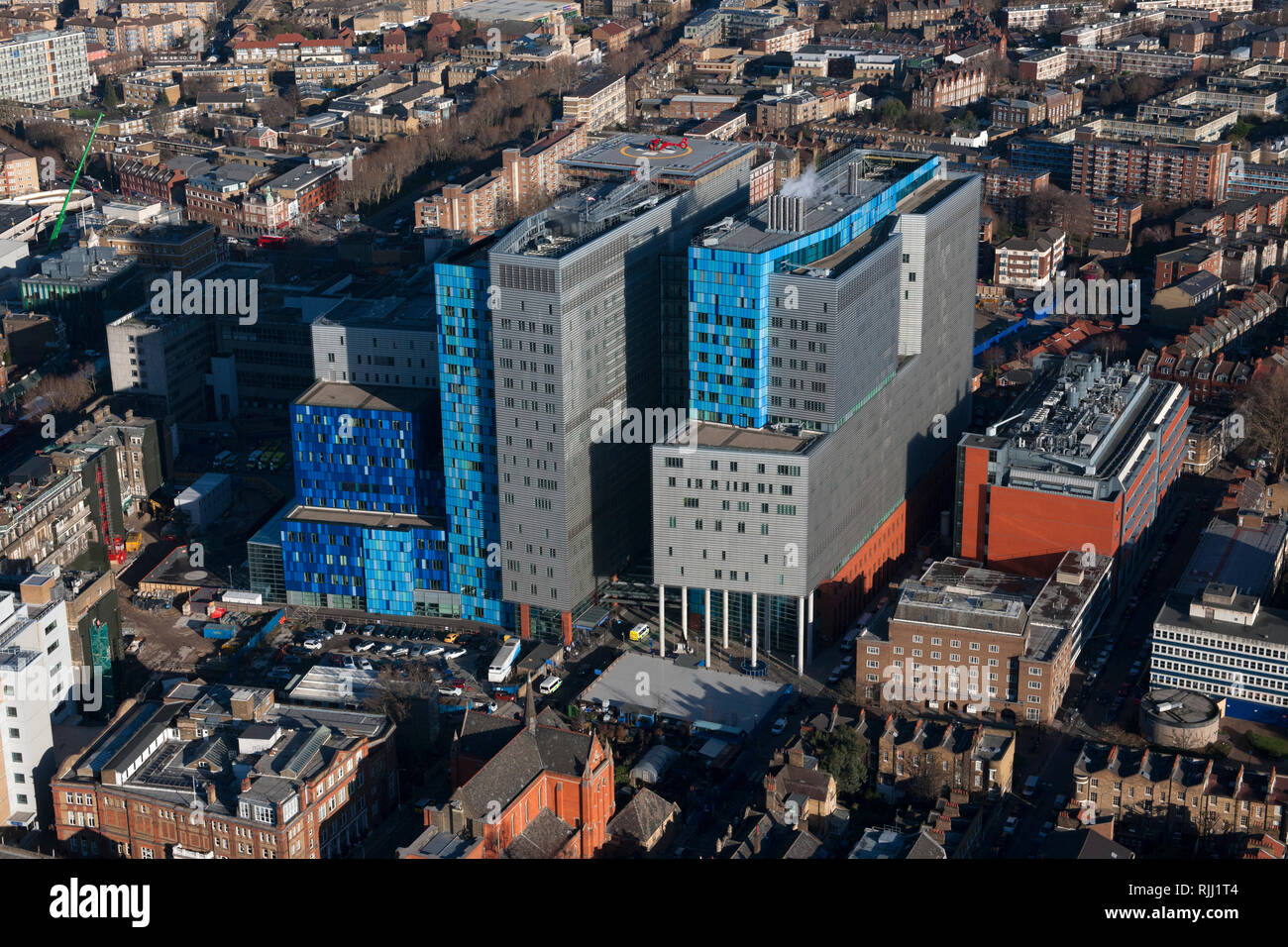 The London Hospital as seen fro the air Stock Photo - Alamy