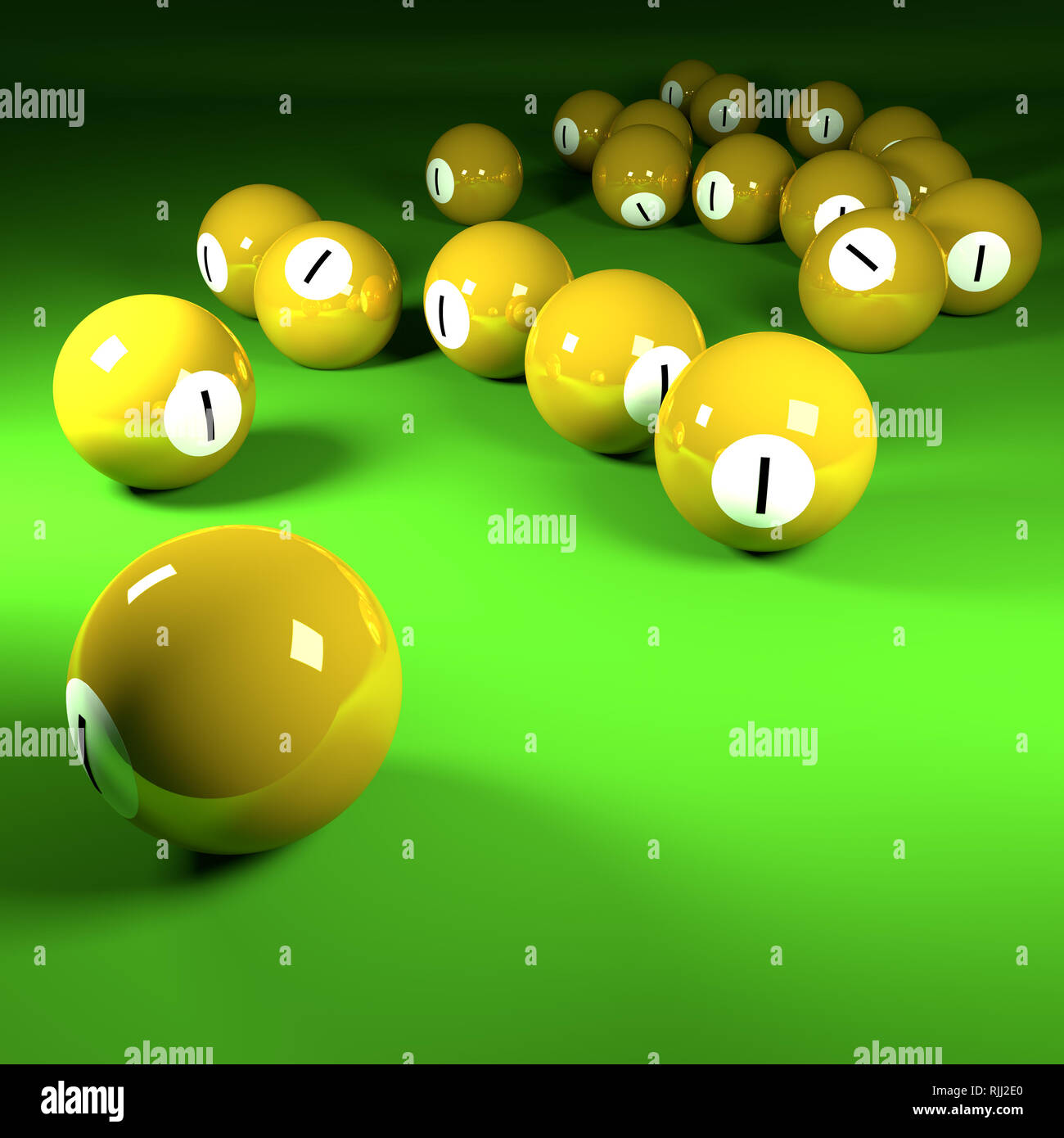 3d billiards hi-res stock photography and images - Alamy