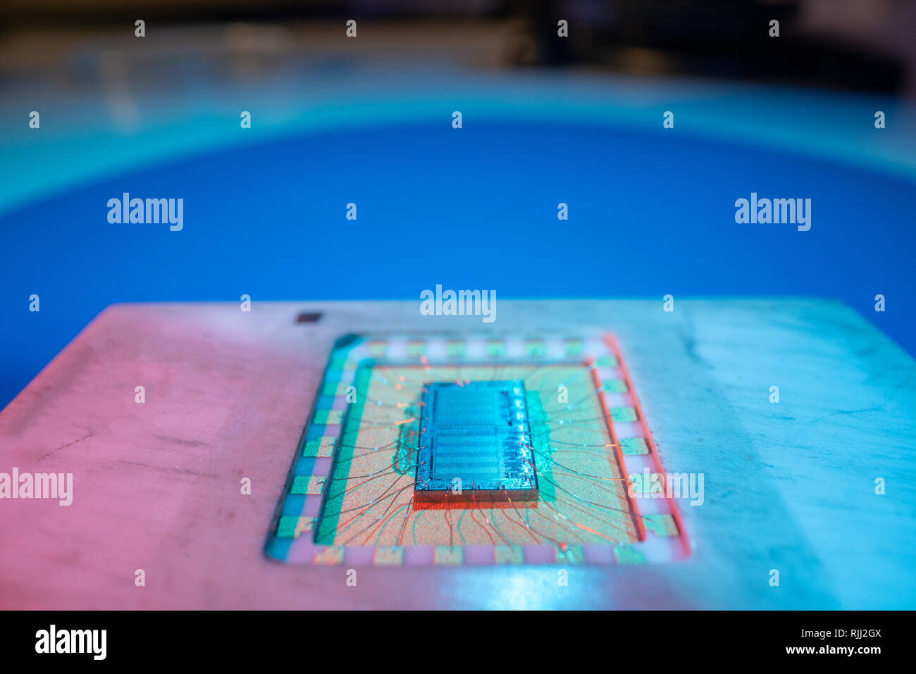 Laboratory of semiconductor chips. The development of modern ...