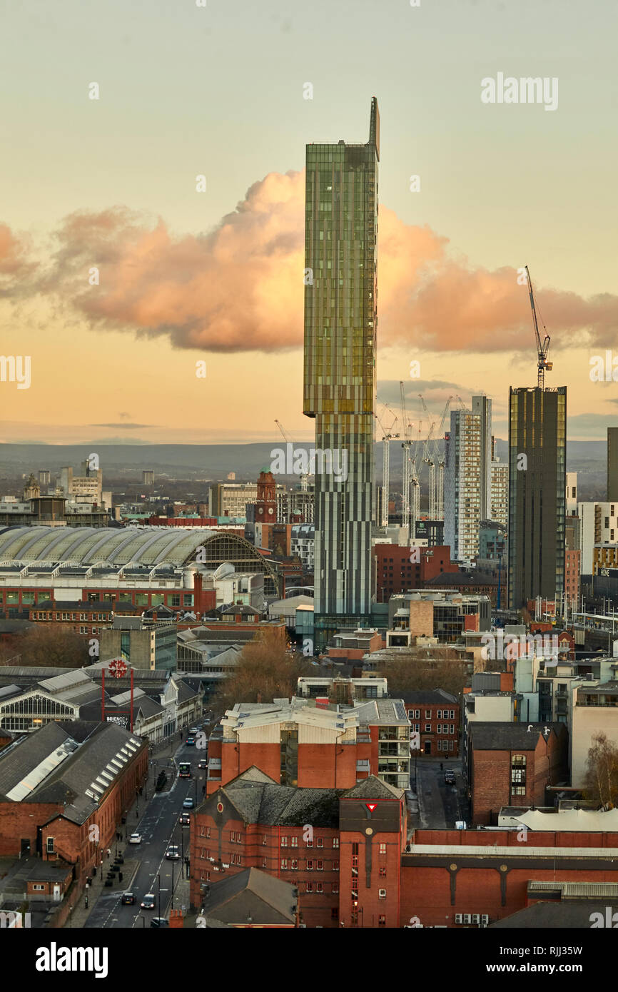 Manchester Skyline Beetham Tower Stock Photos & Manchester Skyline ...