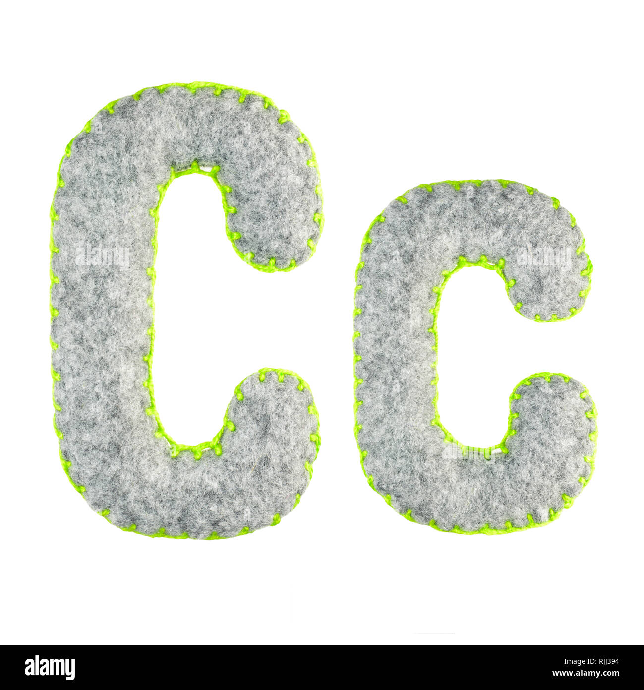 The letter C of the Latin alphabet isolated on a white background. The ...