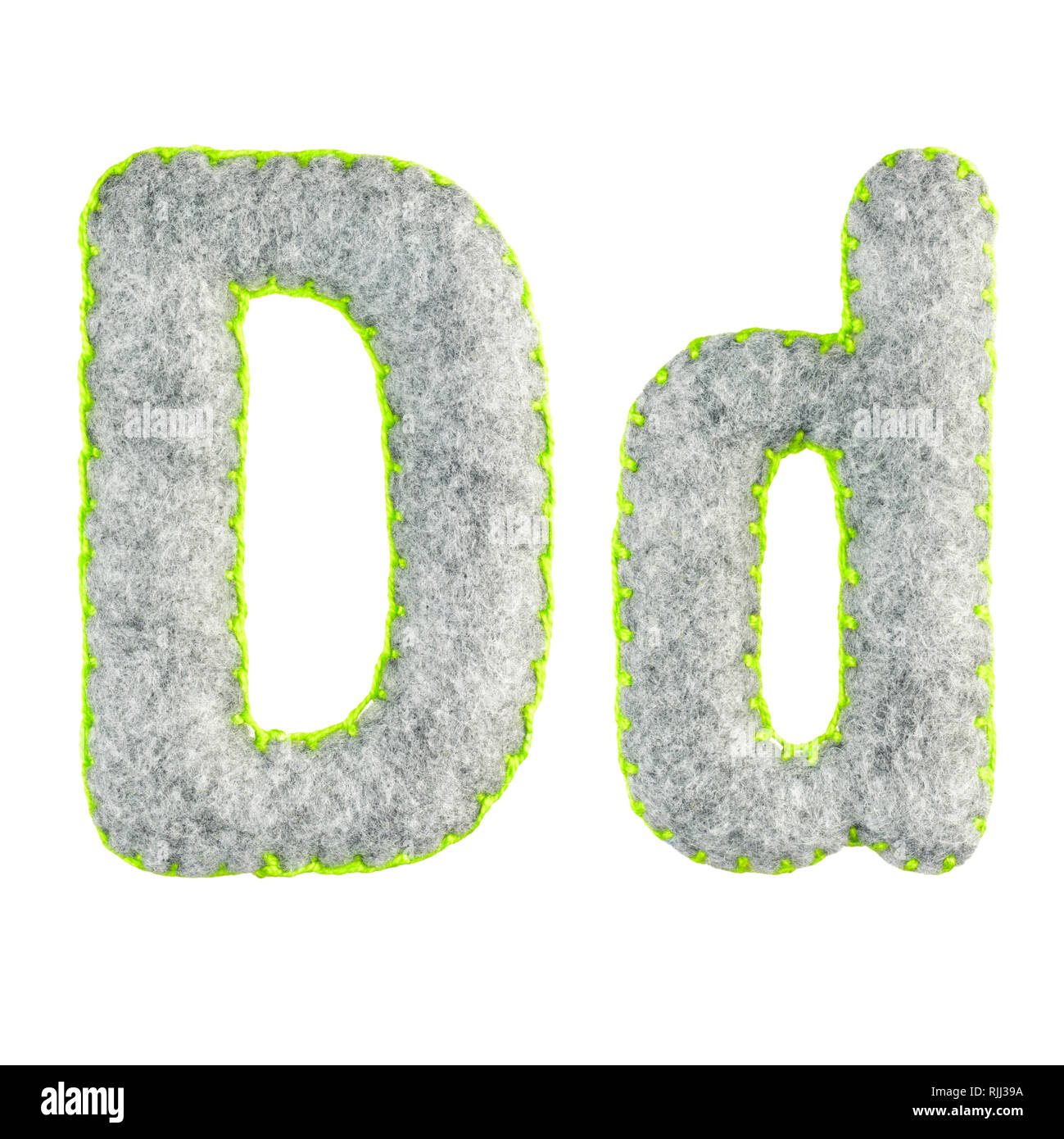 The letter D of the Latin alphabet isolated on a white background. The ...