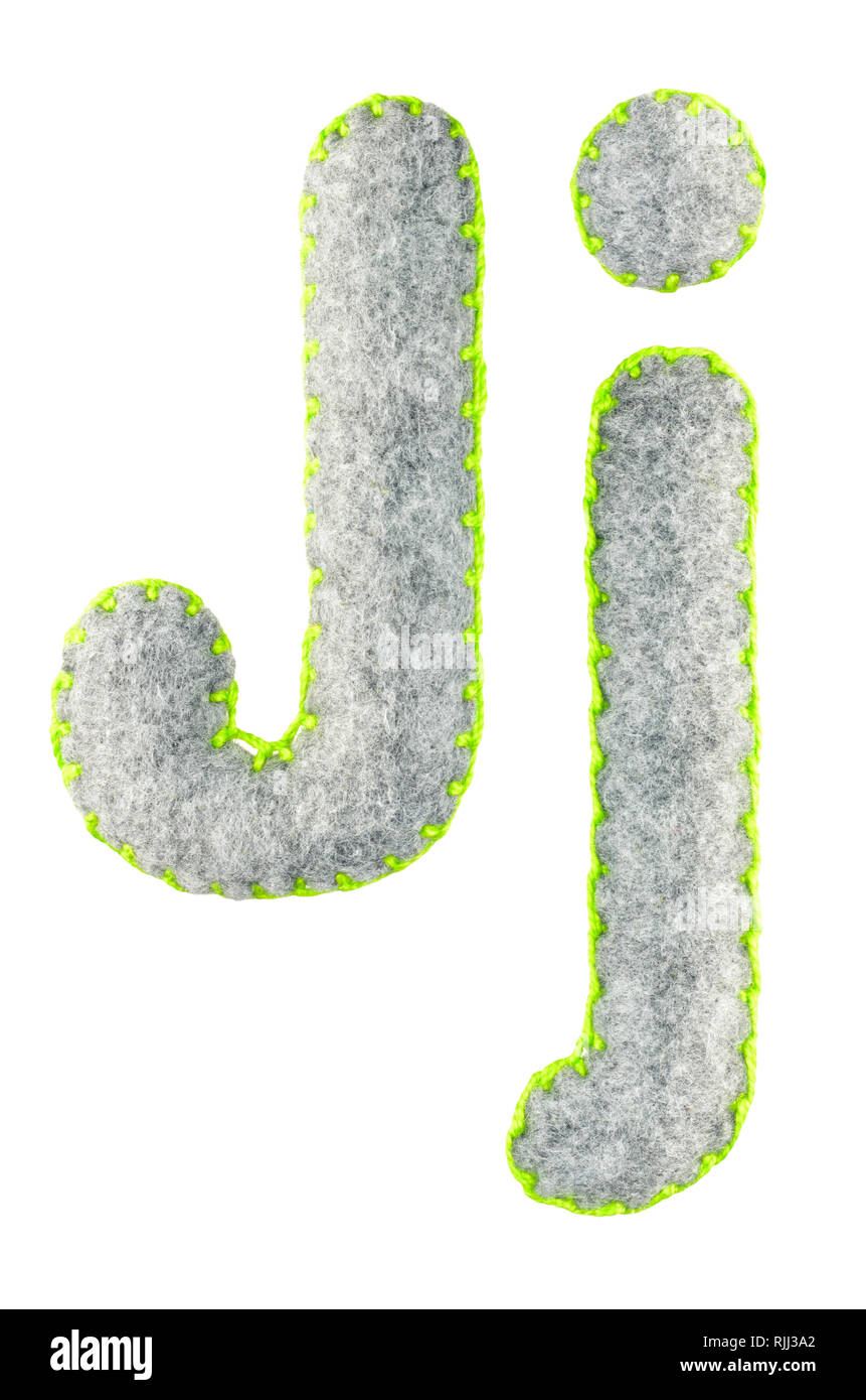 The letter J of the Latin alphabet isolated on a white background. The ...