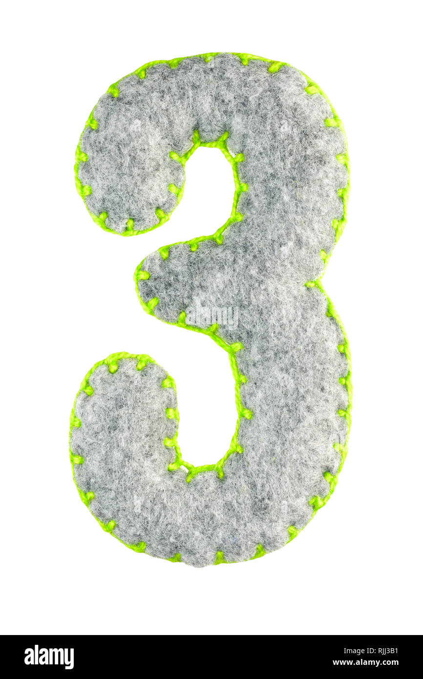 Number numbers three symbol figure Cut Out Stock Images & Pictures - Alamy