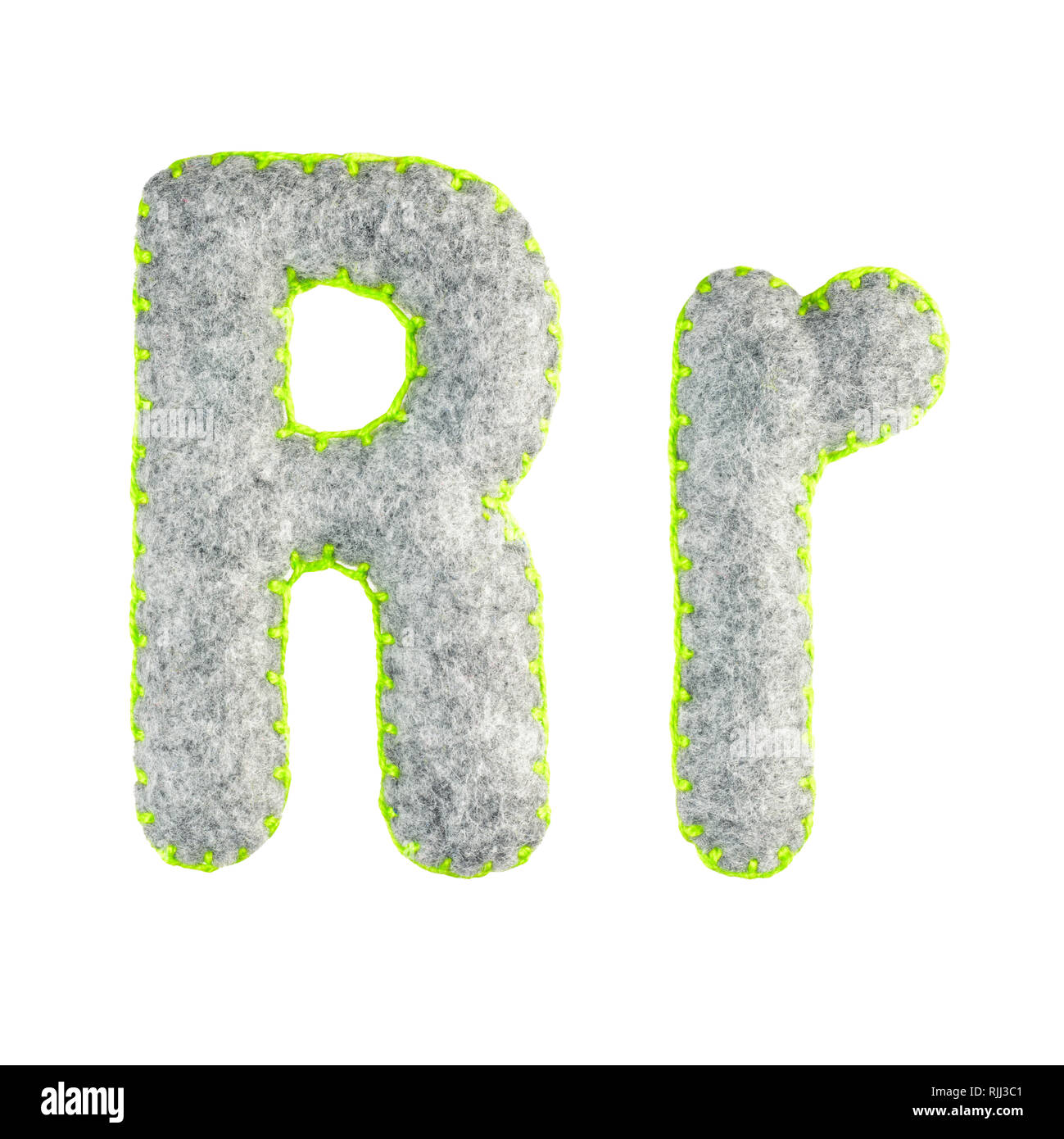 The letter R of the Latin alphabet isolated on a white background. The ...