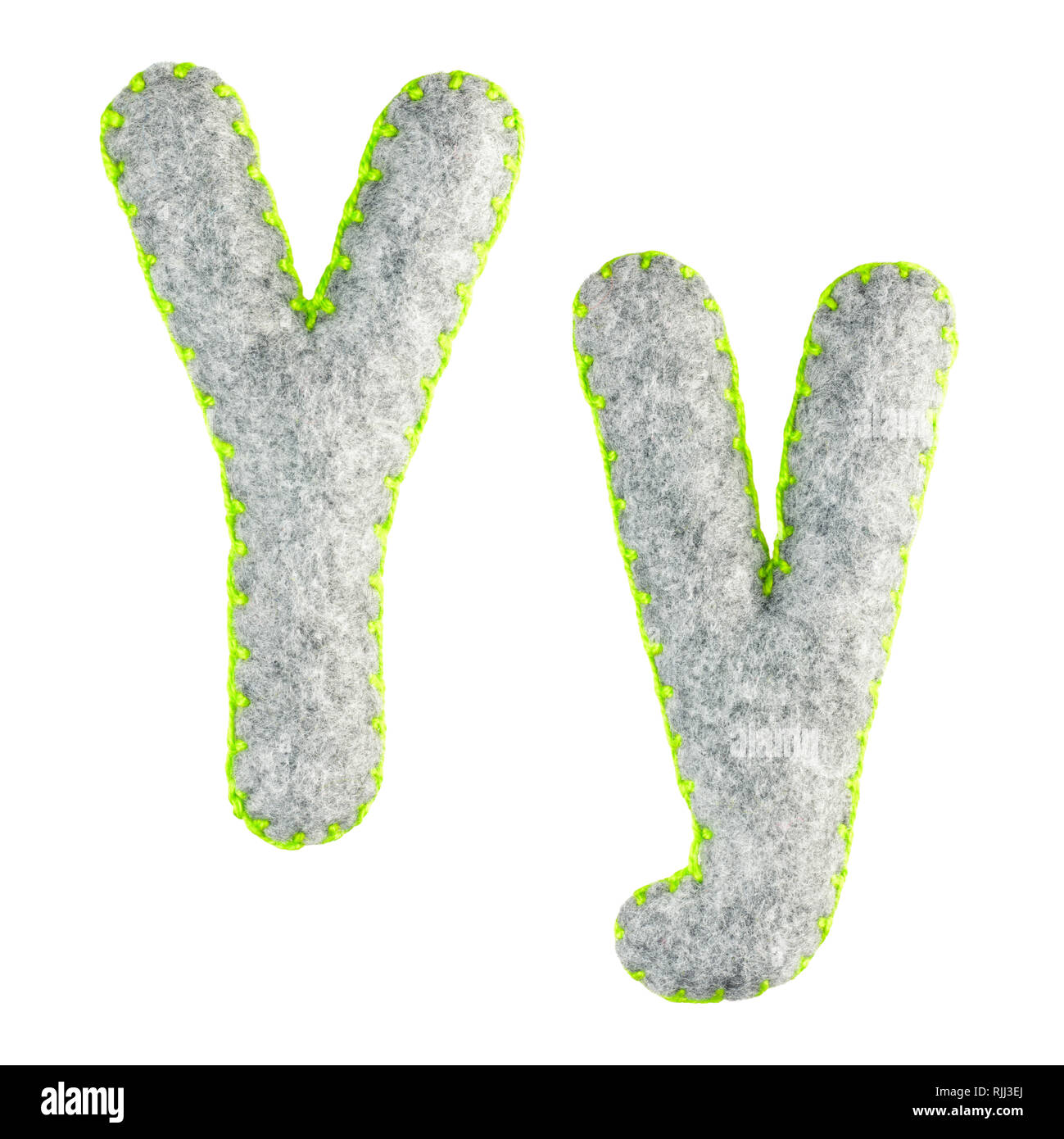 The letter Y of the Latin alphabet isolated on a white background. The ...
