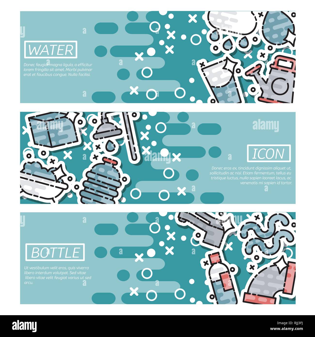 Clean beach and water quality Stock Vector Images - Alamy