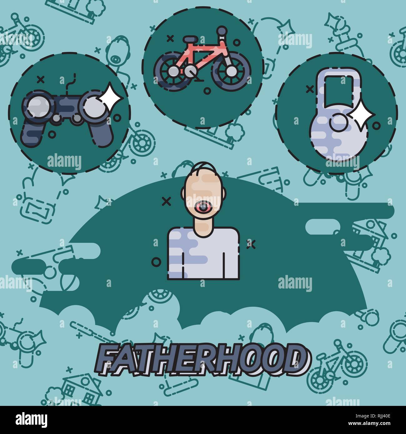 Understanding daddy Stock Vector Images - Alamy