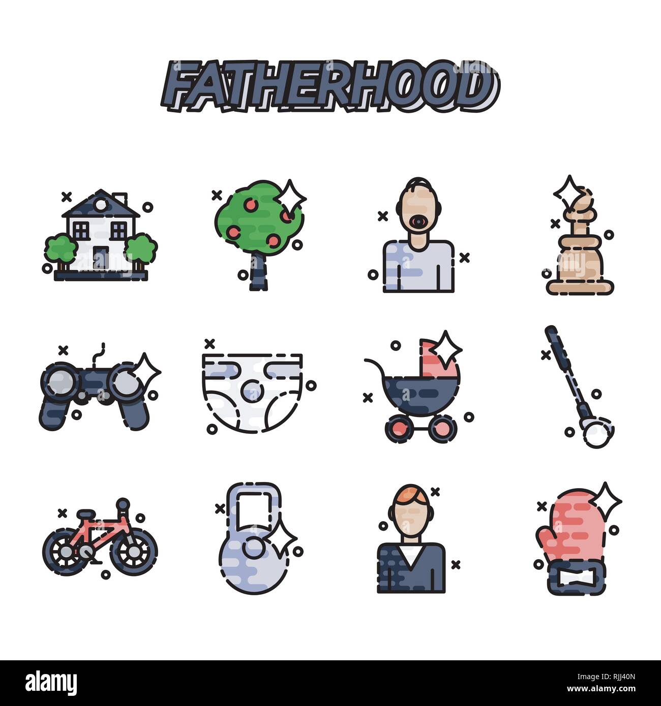 Understanding daddy Stock Vector Images - Alamy