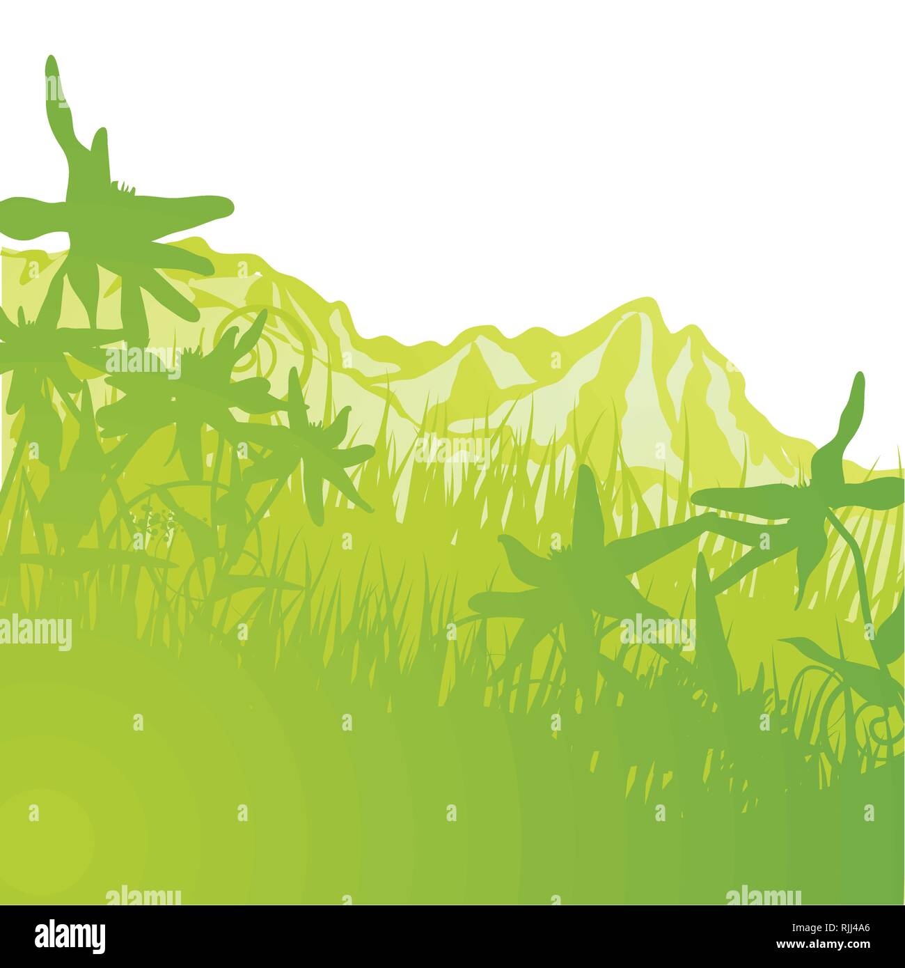 Mountain flowers Stock Vector Images - Alamy