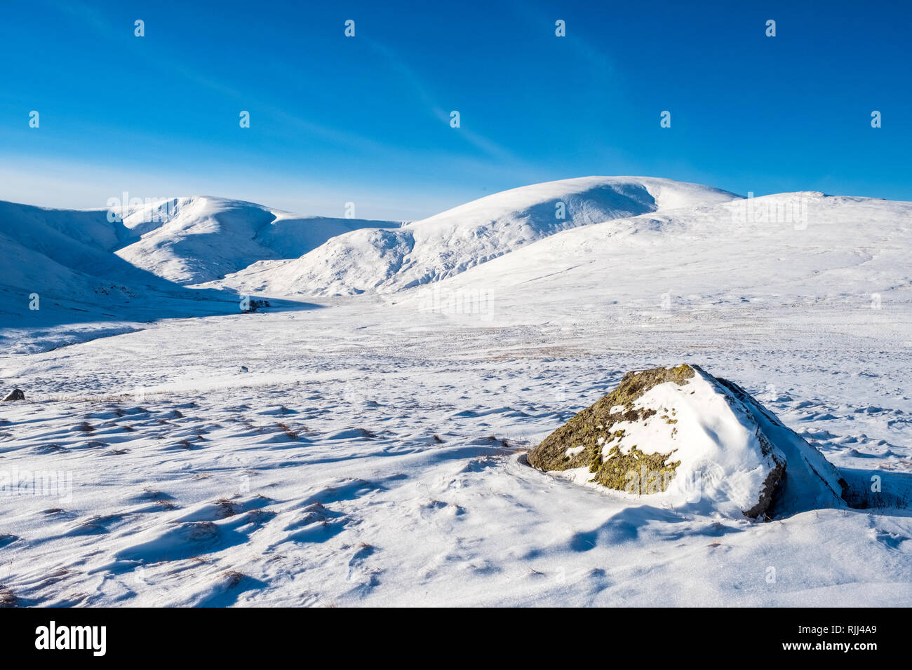 The Dodds from Matterdale Common with a covering of winter snow, Lake ...