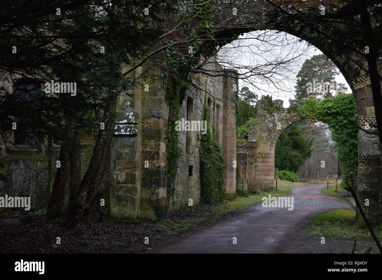 The striking ruins of Crawford Priory, Springfield, Cupar, Fife ...