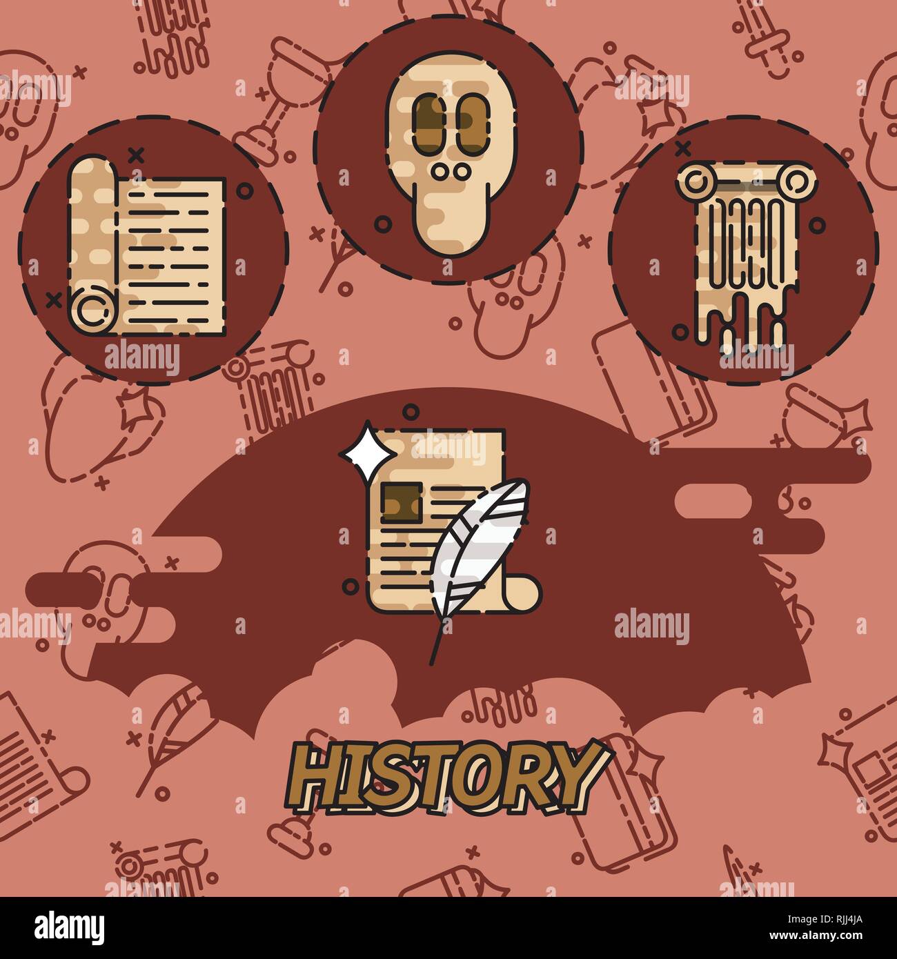History and culture icons. Vector illustration, EPS 10 Stock Vector ...