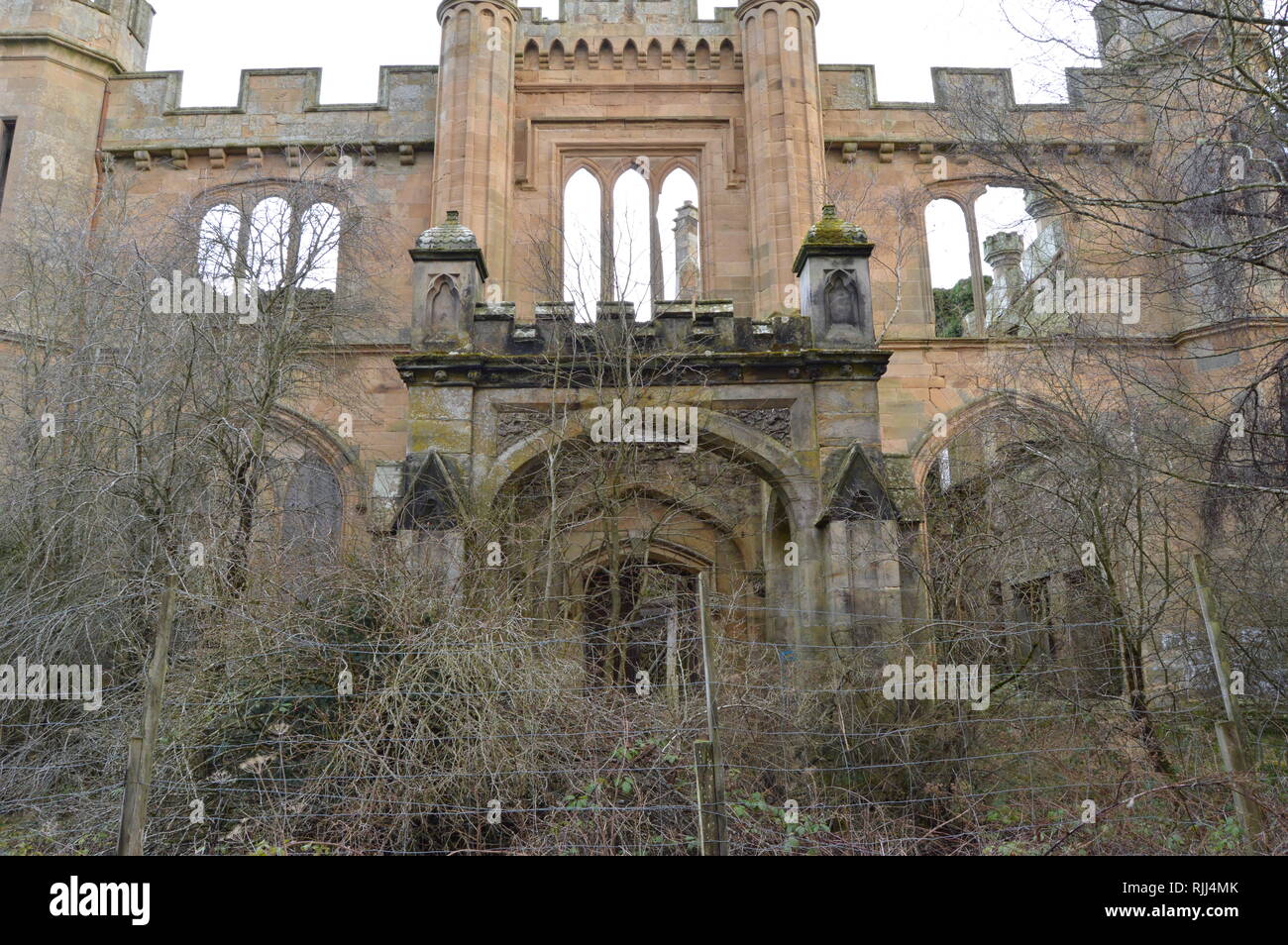 The striking ruins of Crawford Priory, Springfield, Cupar, Fife ...