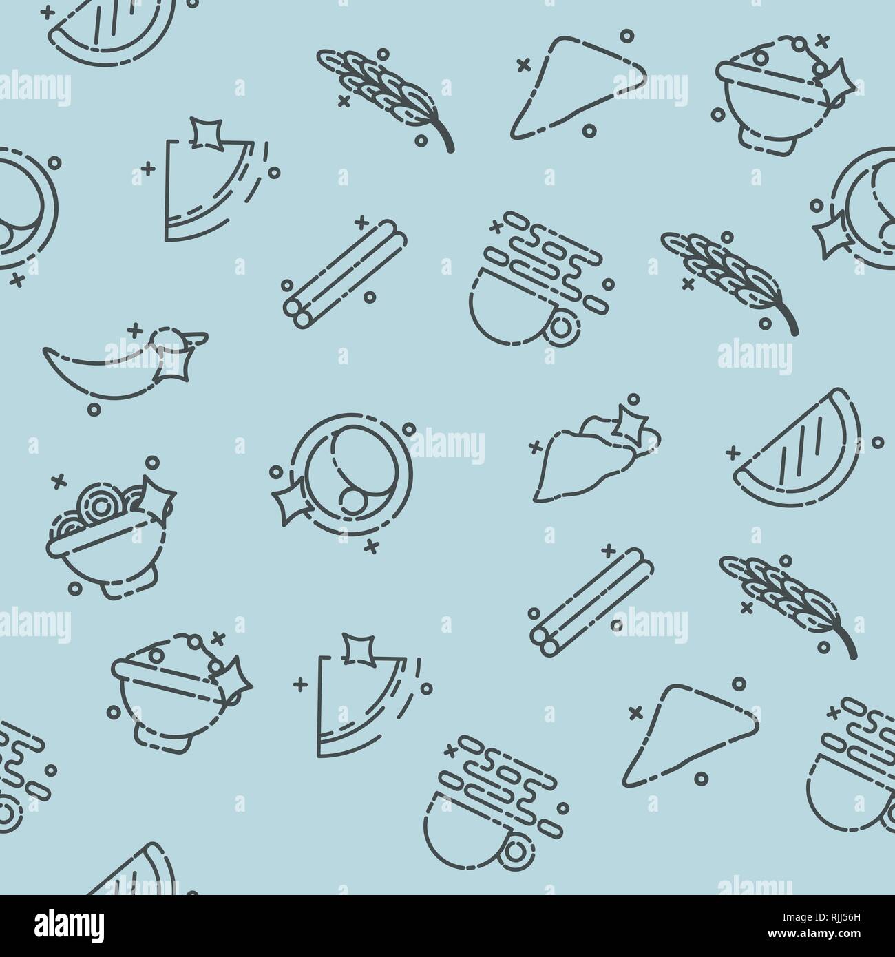 Indian food concept pattern. Indian food brand elements Stock Vector ...