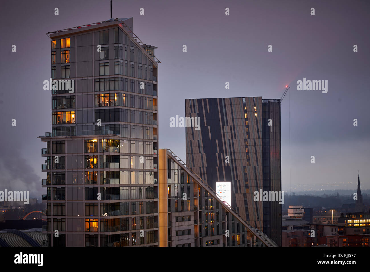 View from 125 Deansgate Looking across to Great Northern Tower and the ...