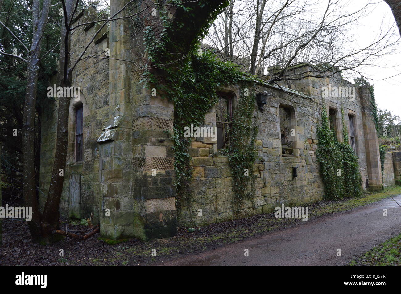 The striking ruins of Crawford Priory, Springfield, Cupar, Fife ...