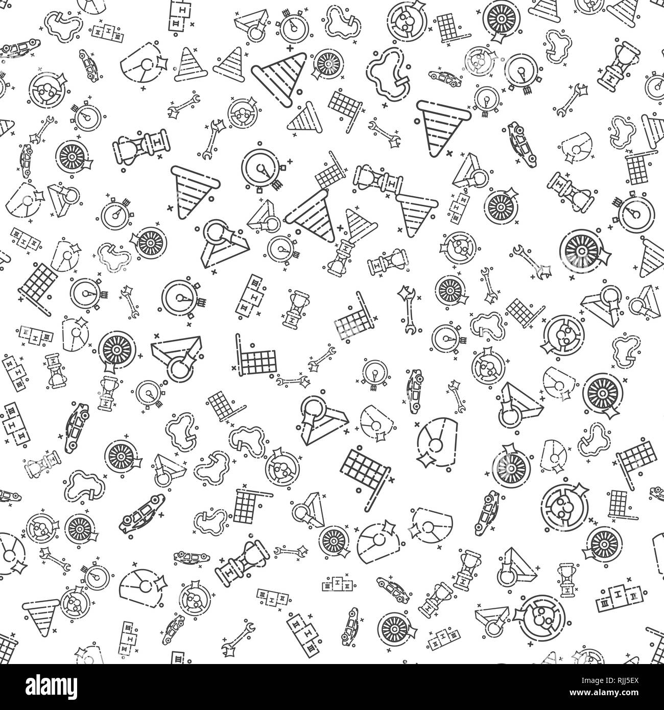 Racing set pattern. Vector illustration EPS 10 Stock Vector Image & Art ...