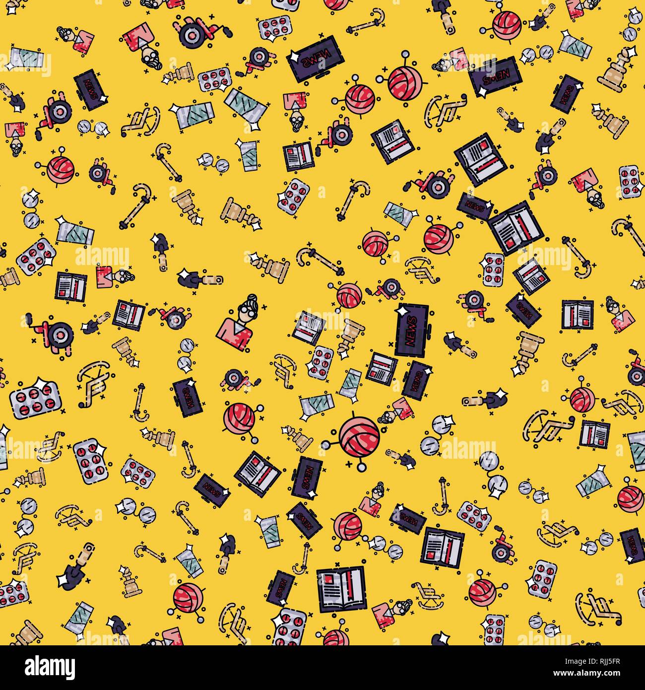 Home for the aged television Stock Vector Images - Alamy