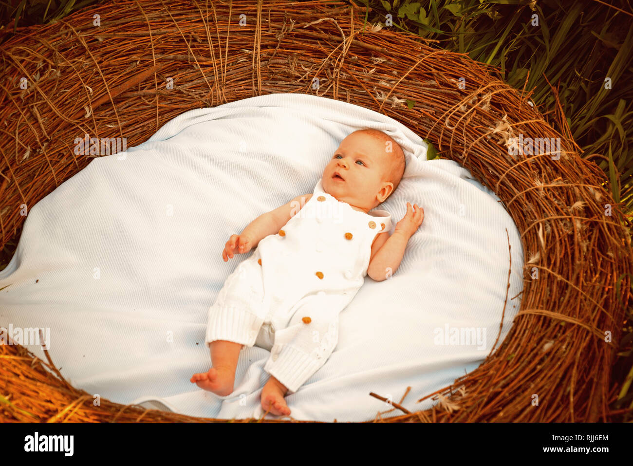 Little girl fall asleep hi-res stock photography and images - Alamy