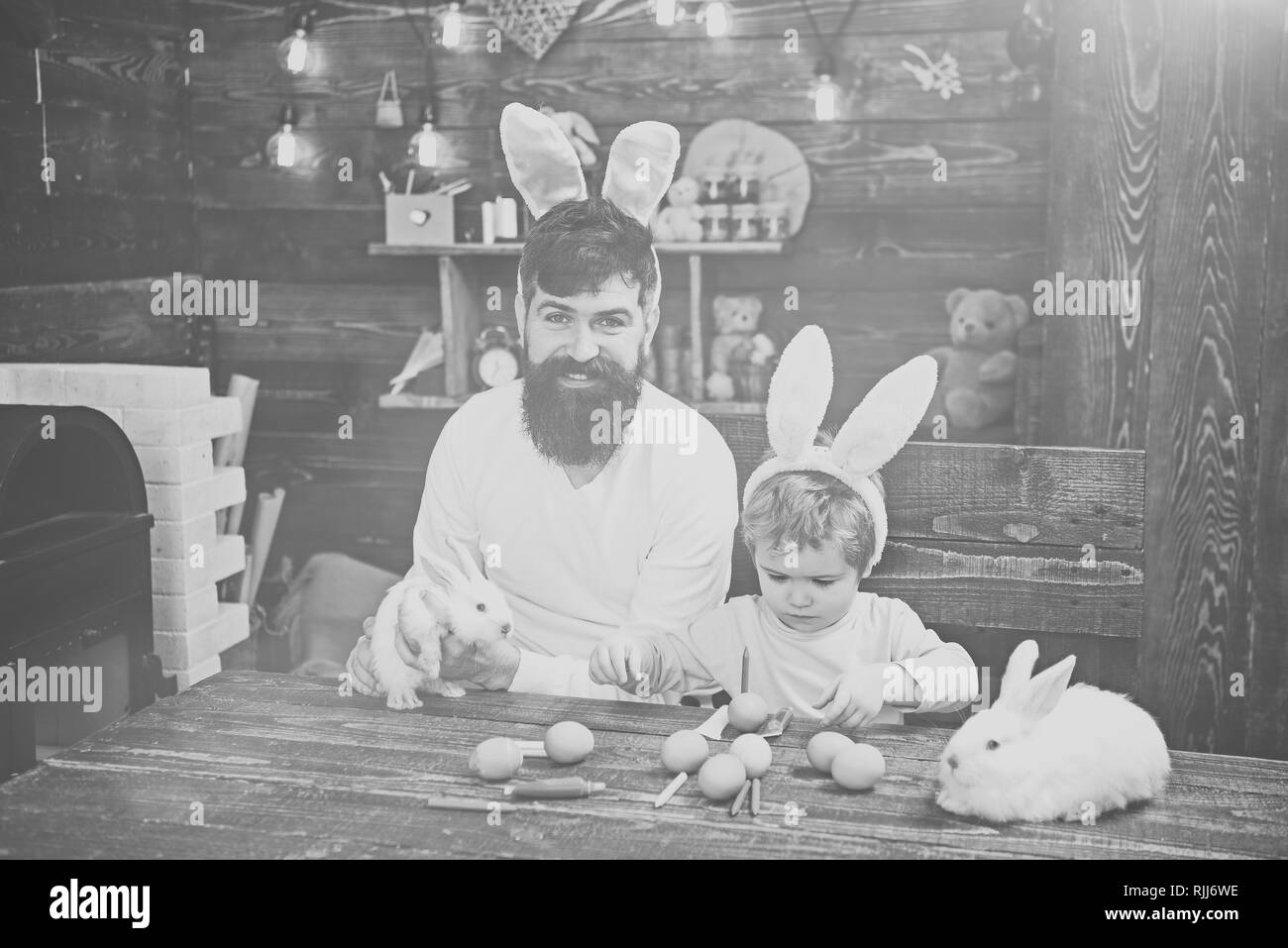 Easter card Black and White Stock Photos & Images - Alamy