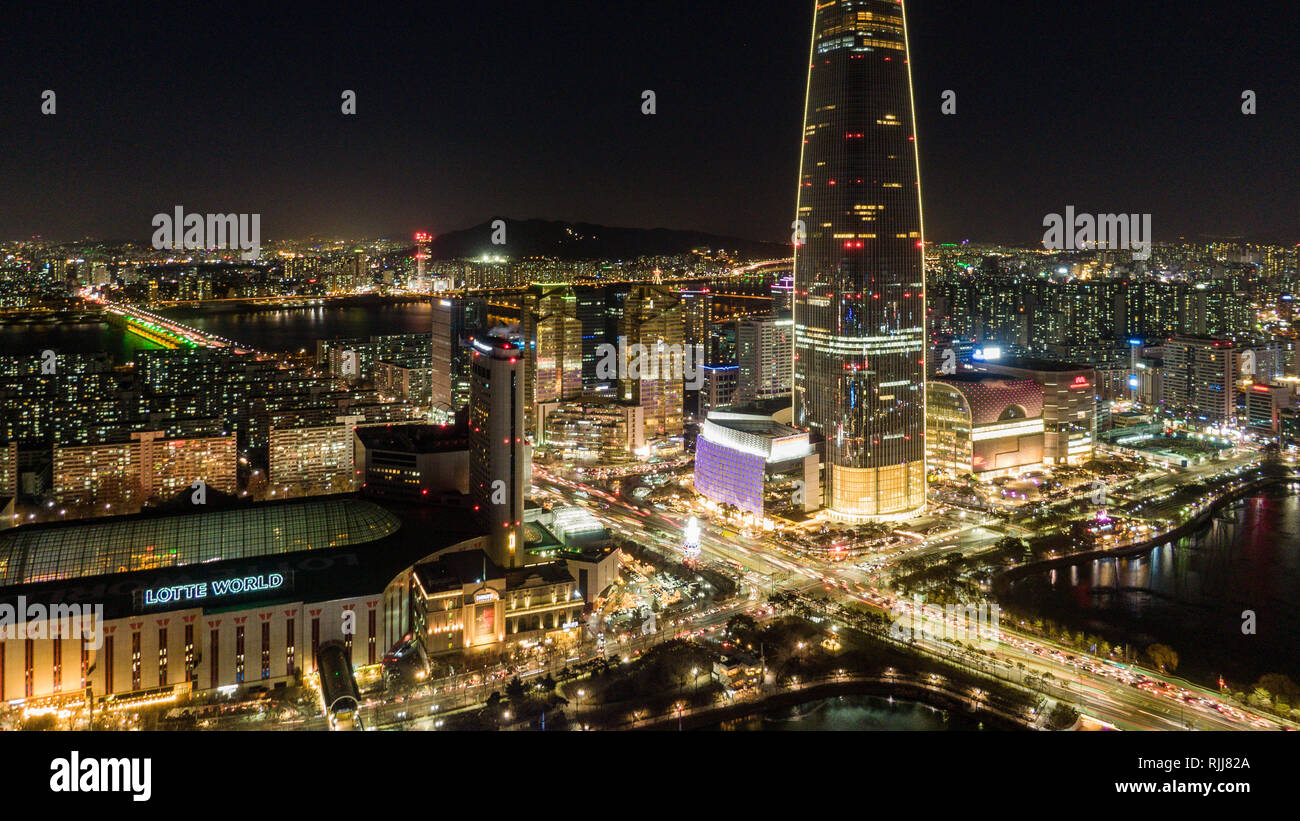 Namsan tower nightscape hi-res stock photography and images - Alamy