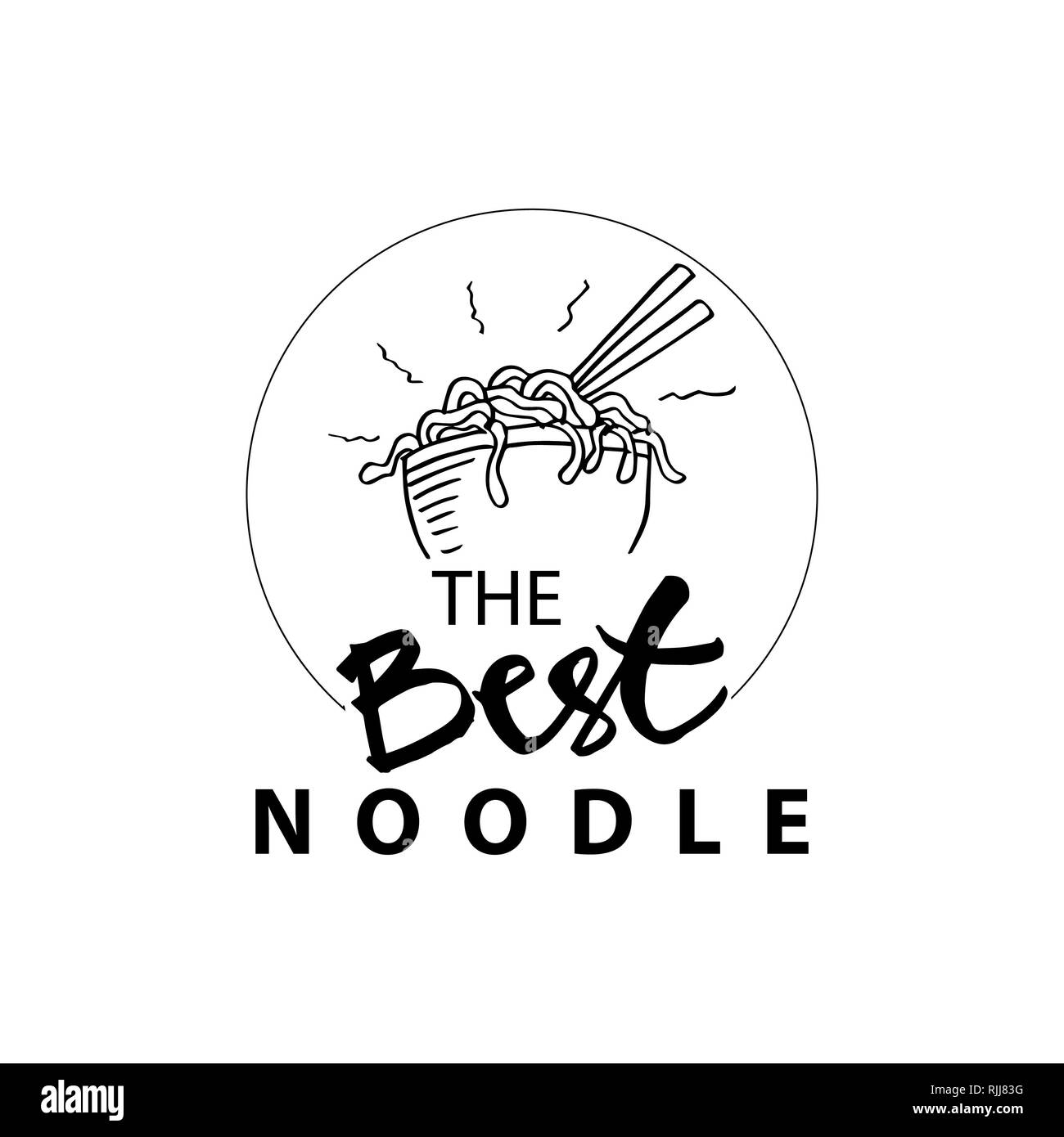 Noodle cuisine Black and White Stock Photos & Images - Alamy