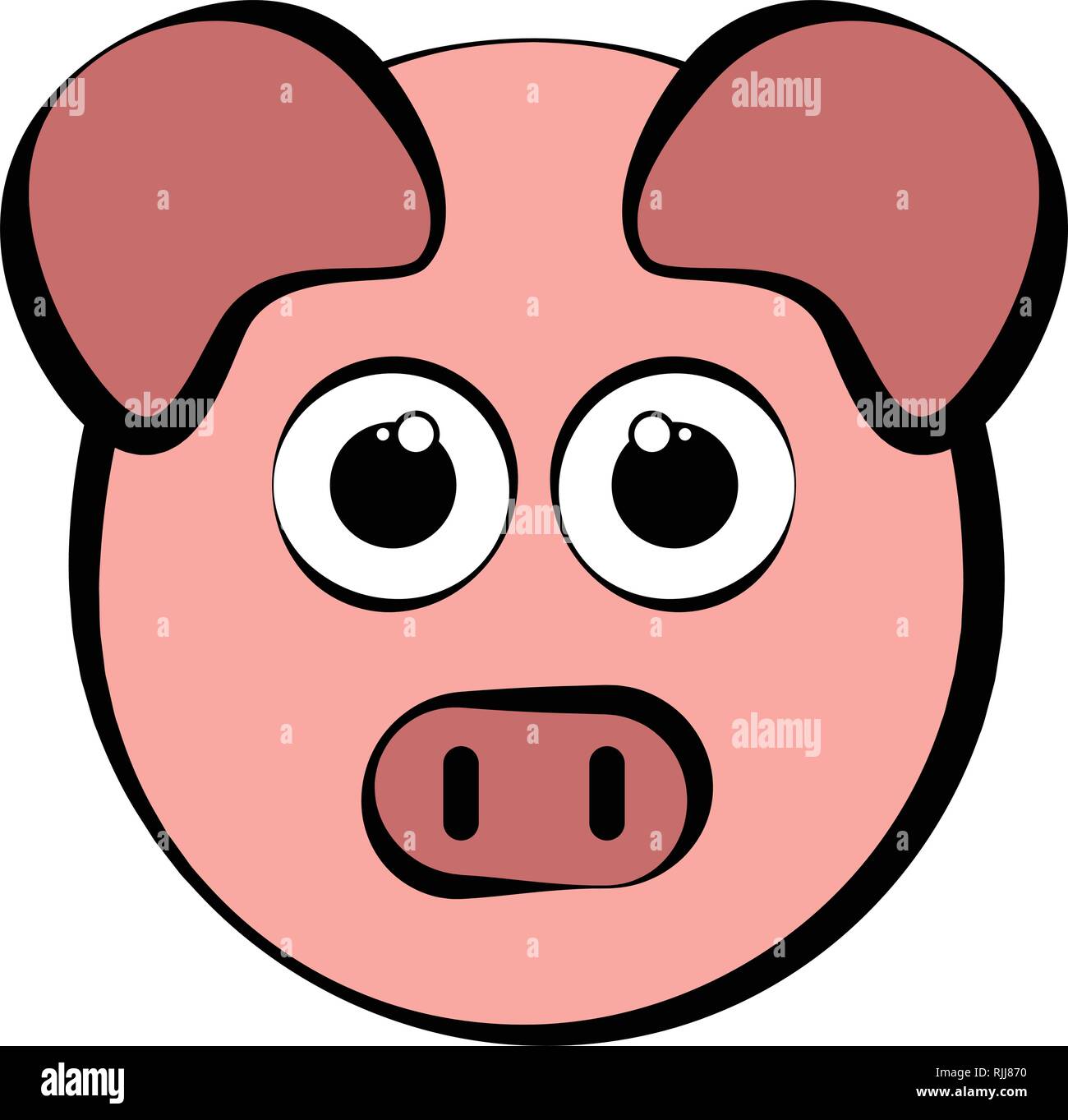 Sketch of a pig head Stock Vector Image & Art - Alamy