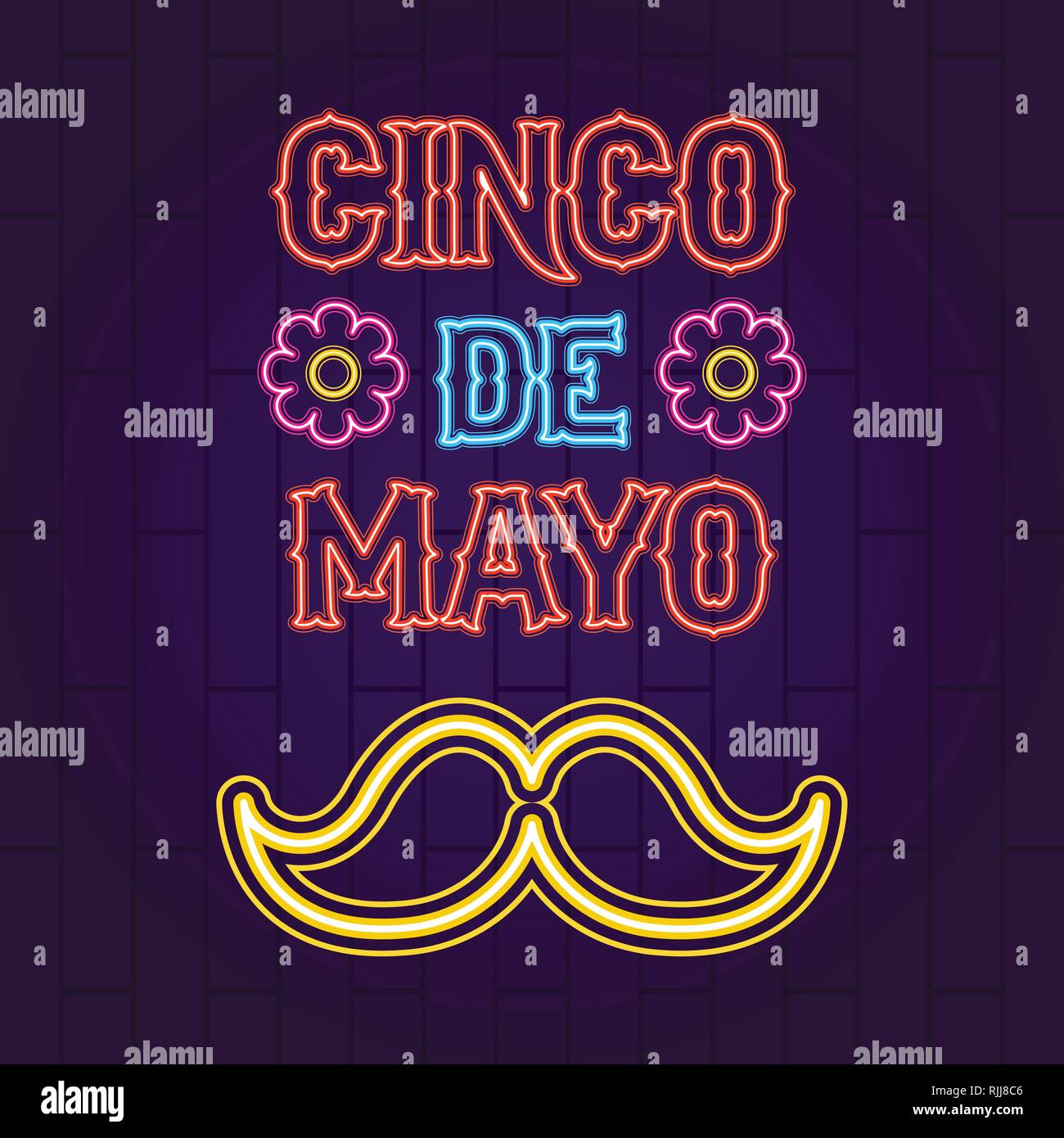 Cinco de mayo neon banner Stock Vector Image & Art - Alamy