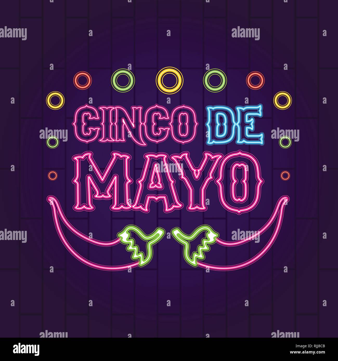 Cinco de mayo neon banner Stock Vector Image & Art - Alamy