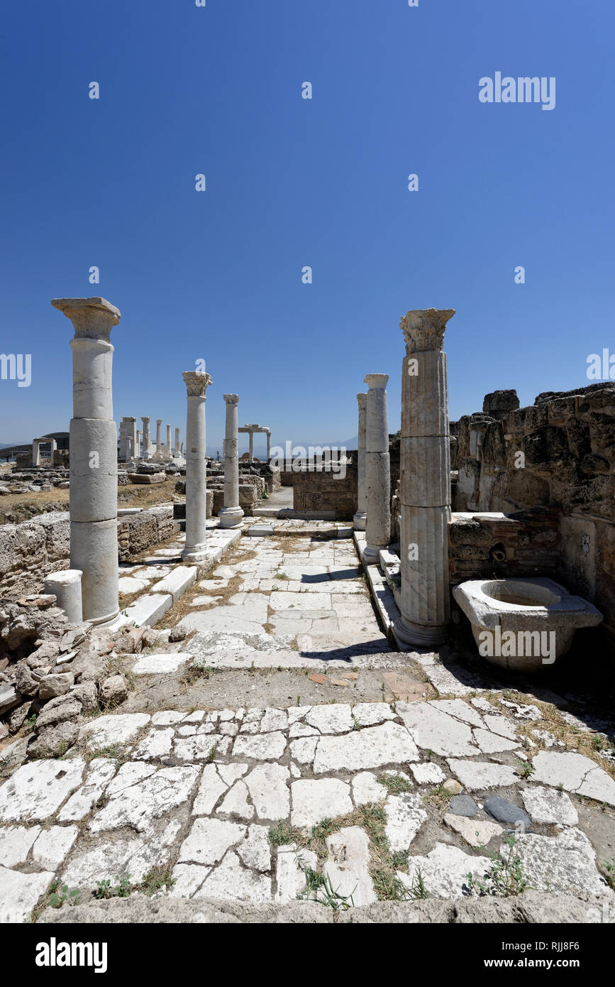 The peristyle courtyard of the Clubhouse of the Greens, Laodicea ...