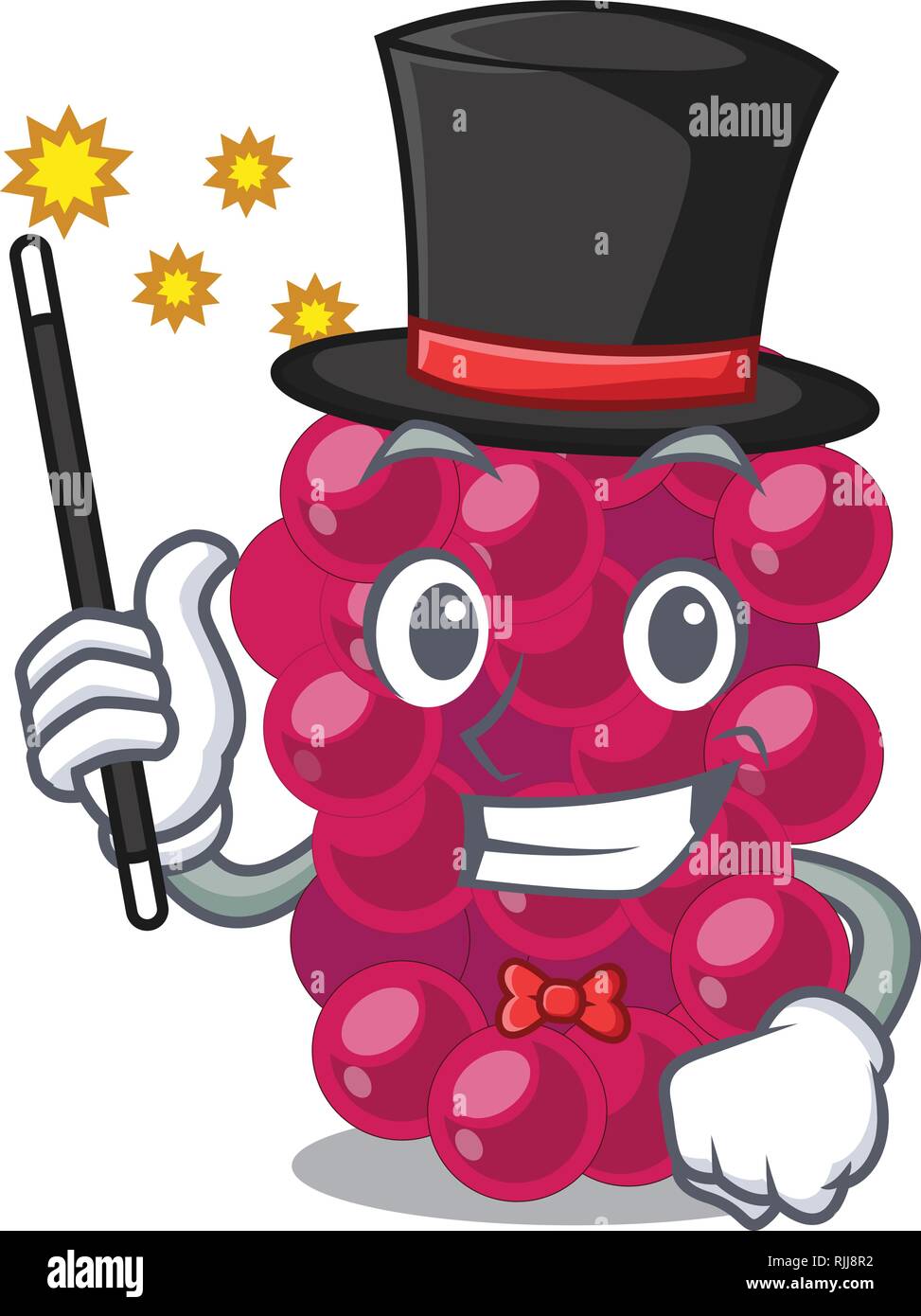 Magician mulbery fruit isolated with the cartoons Stock Vector Image ...