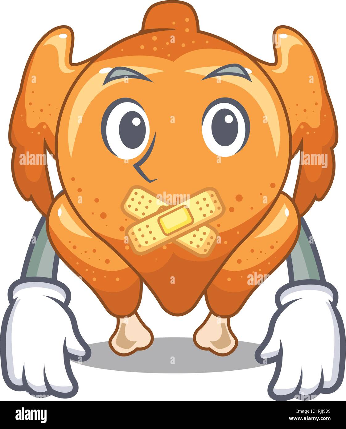 Homemade organic roast chicken Stock Vector Images - Alamy