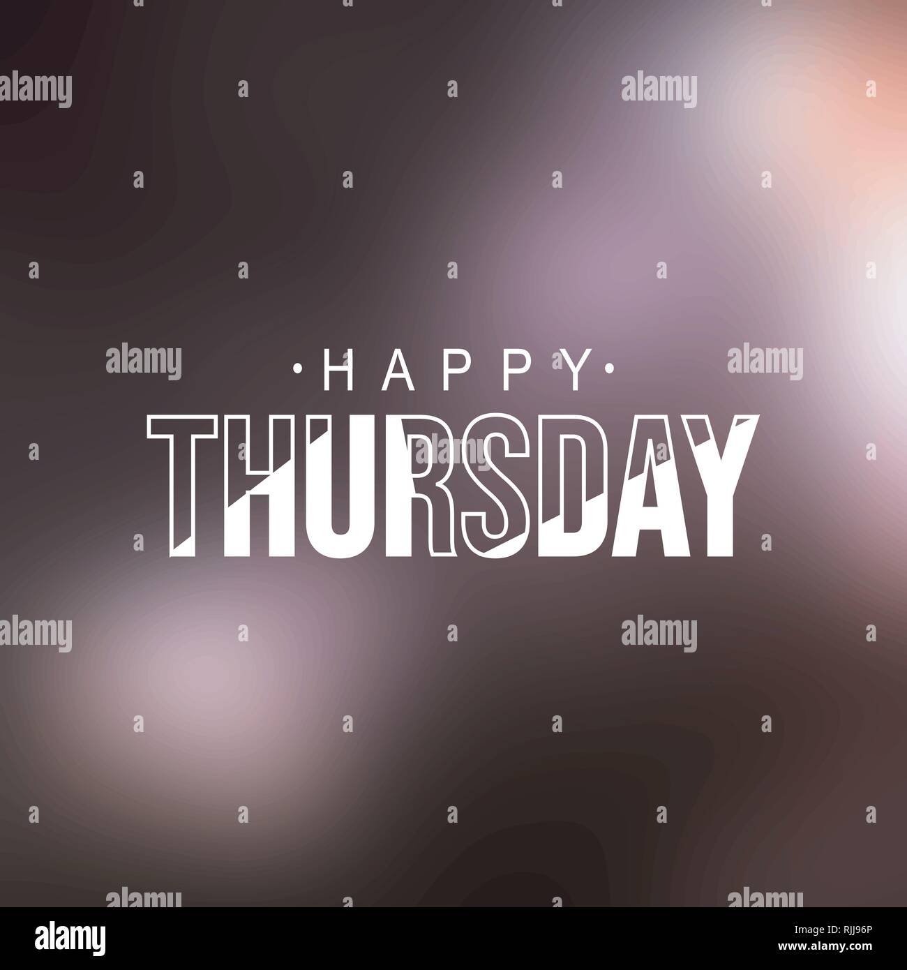 happy Thursday. Life quote with modern background vector illustration ...