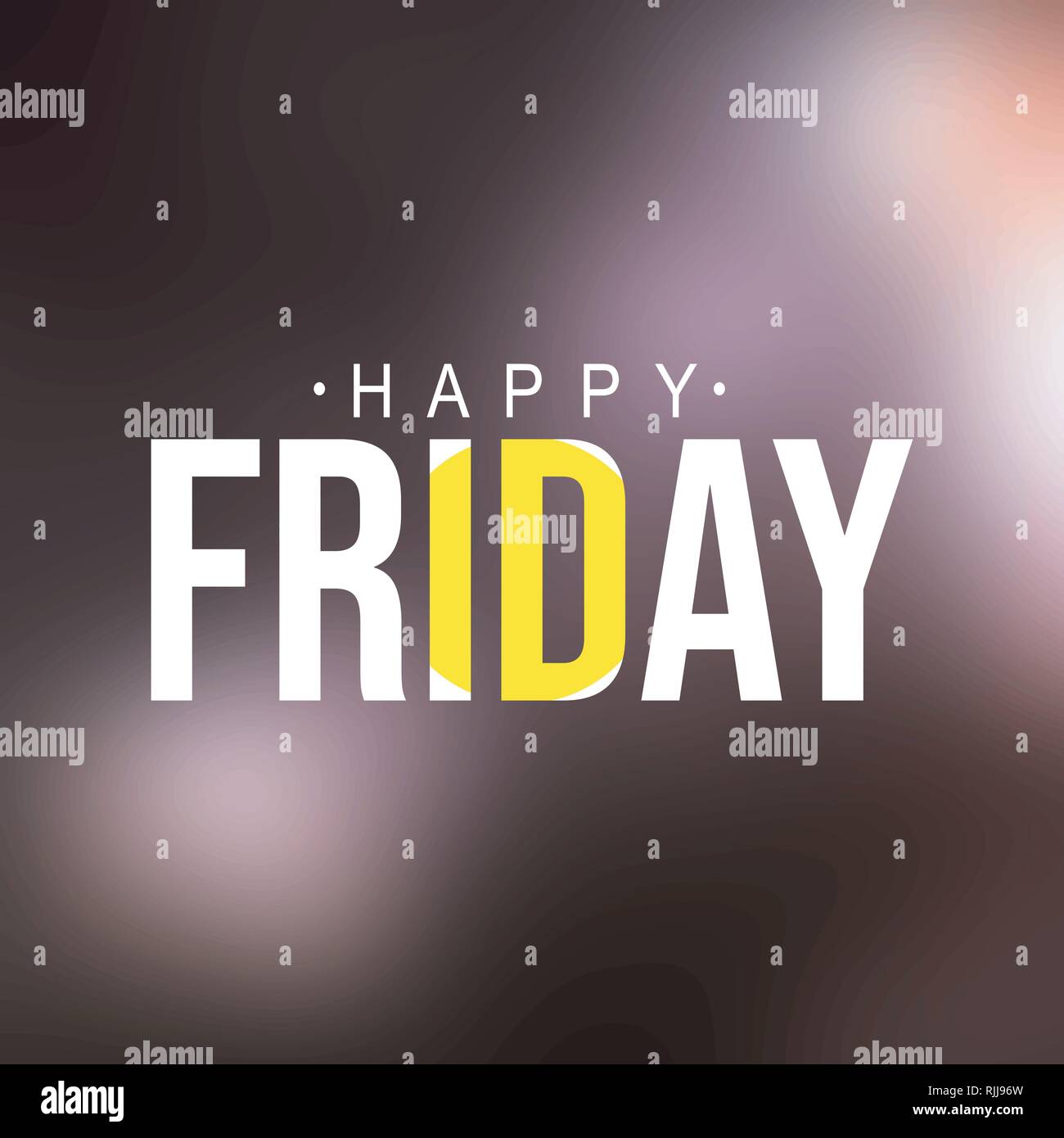 happy Friday. Life quote with modern background vector illustration ...
