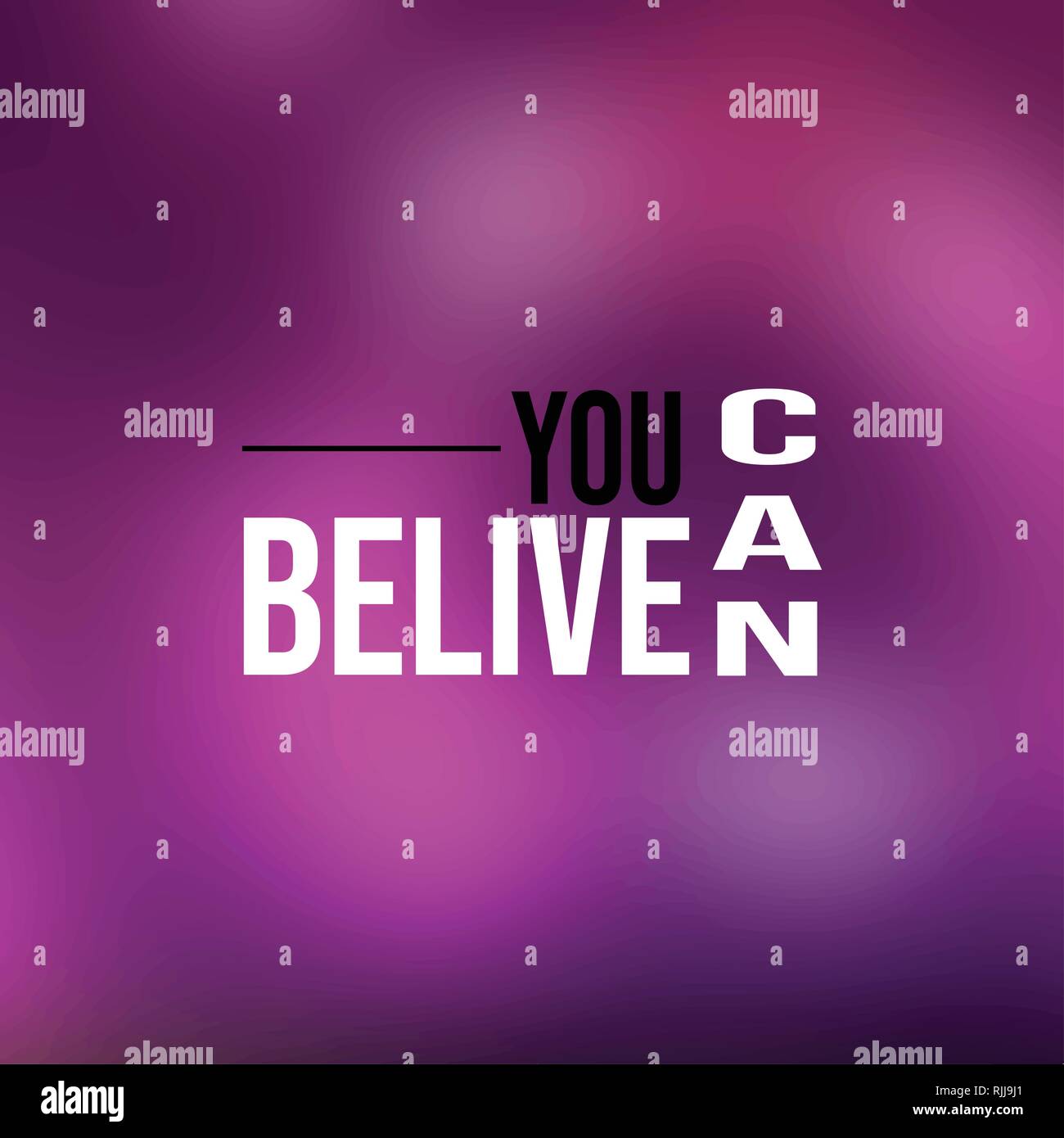believe you can. successful quote with modern background vector illustration Stock Vector Image ...