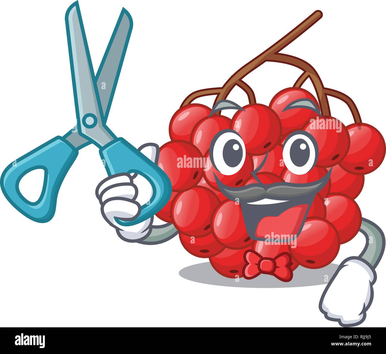 Barber rowan berries fruit on cartoon wood Stock Vector Image & Art - Alamy