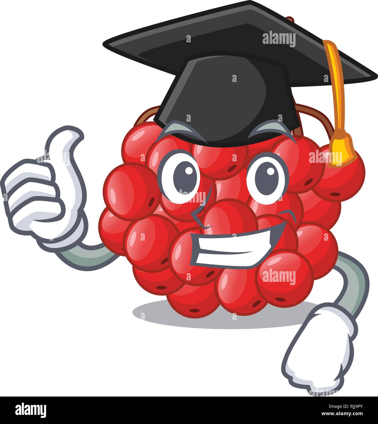 Graduation tree rowan berries the characters shape Stock Vector Image ...