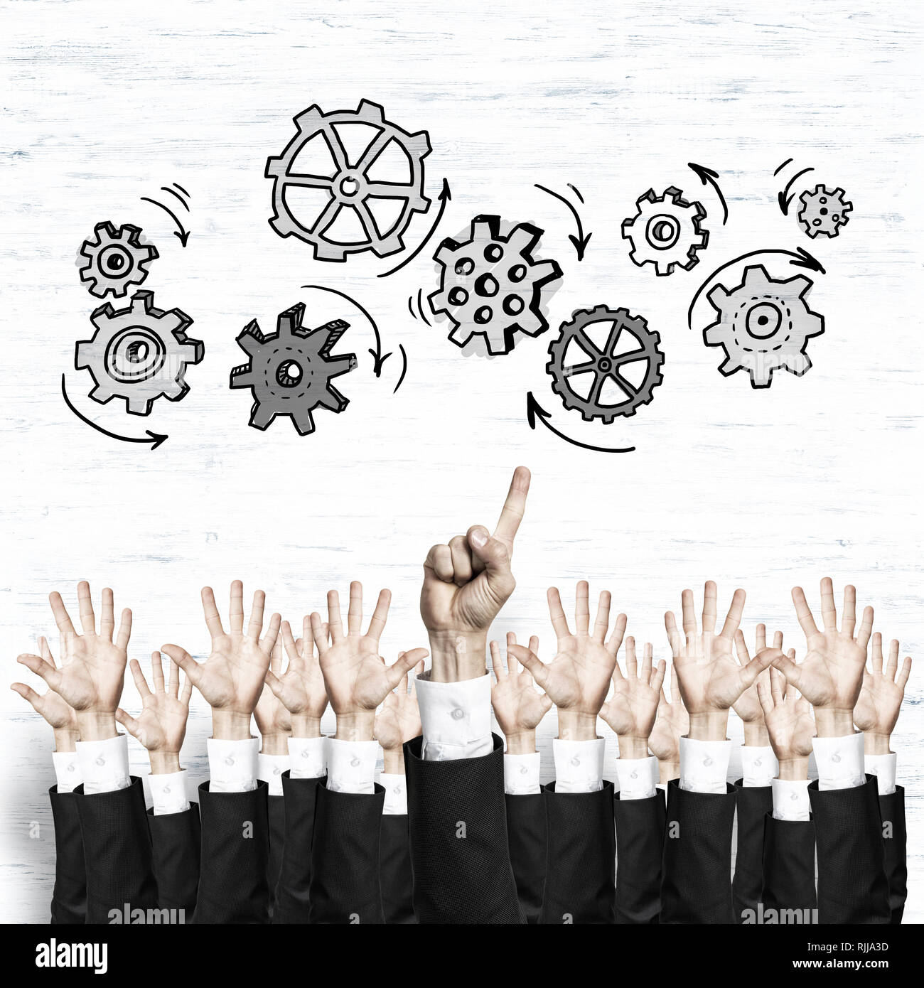 Business and teamwork concept Stock Photo - Alamy