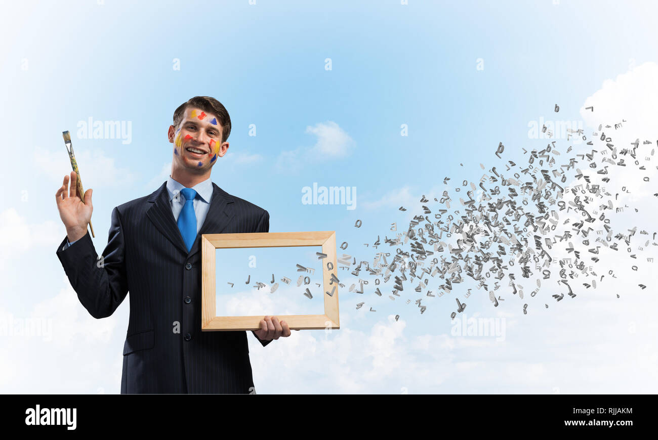 Business inspiration of young man Stock Photo - Alamy