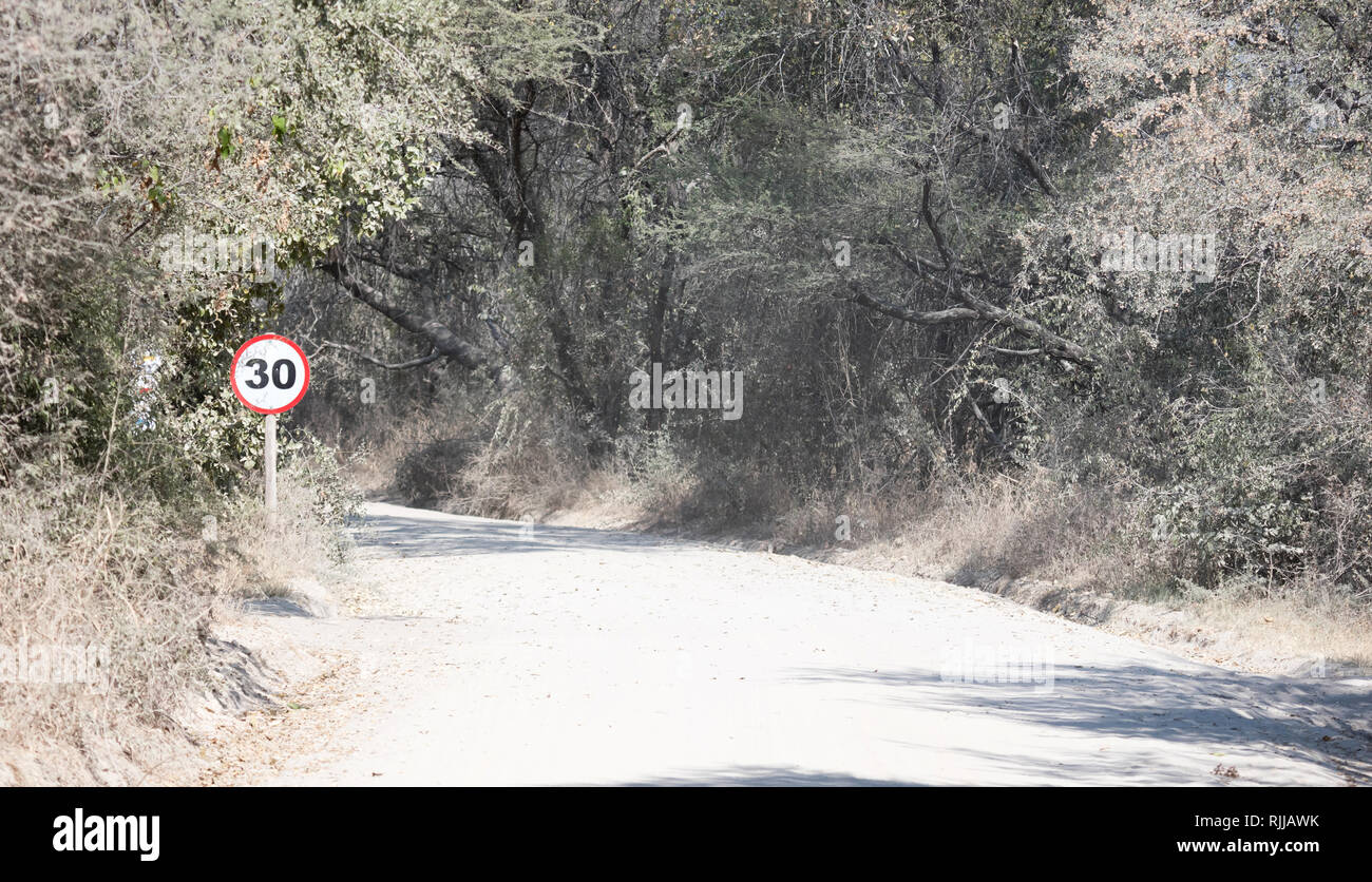 Botswana road sign hi-res stock photography and images - Alamy