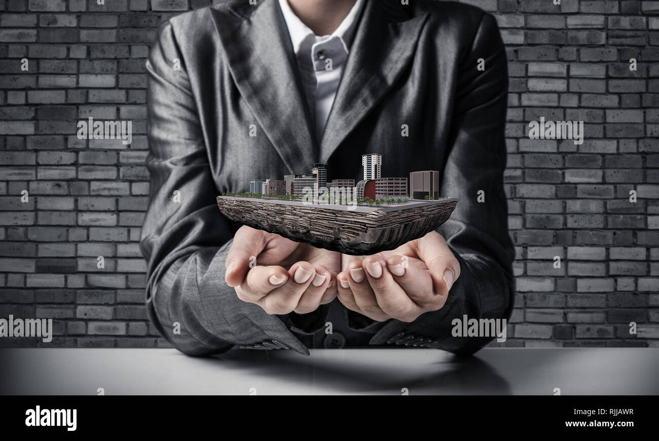 Concept of modern urban development Stock Photo - Alamy