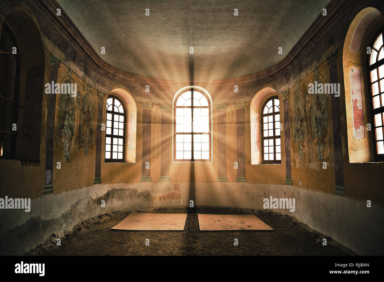 Light Shining Through Church Window High Resolution Stock Photography ...