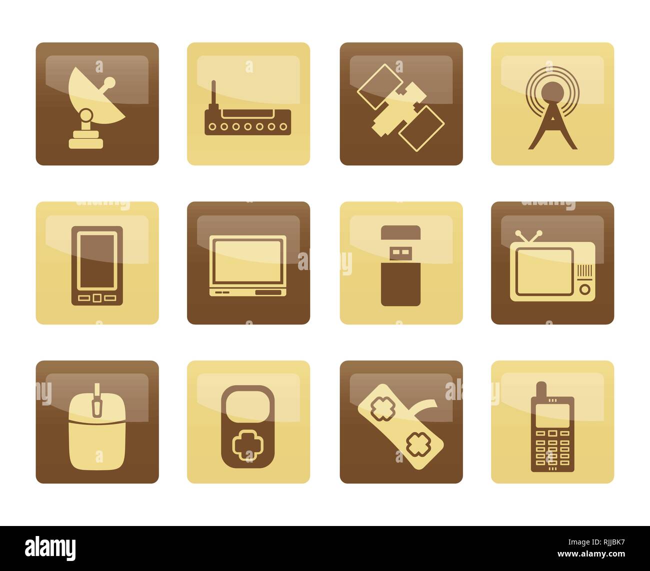 Communications satellite dish Stock Vector Images - Alamy