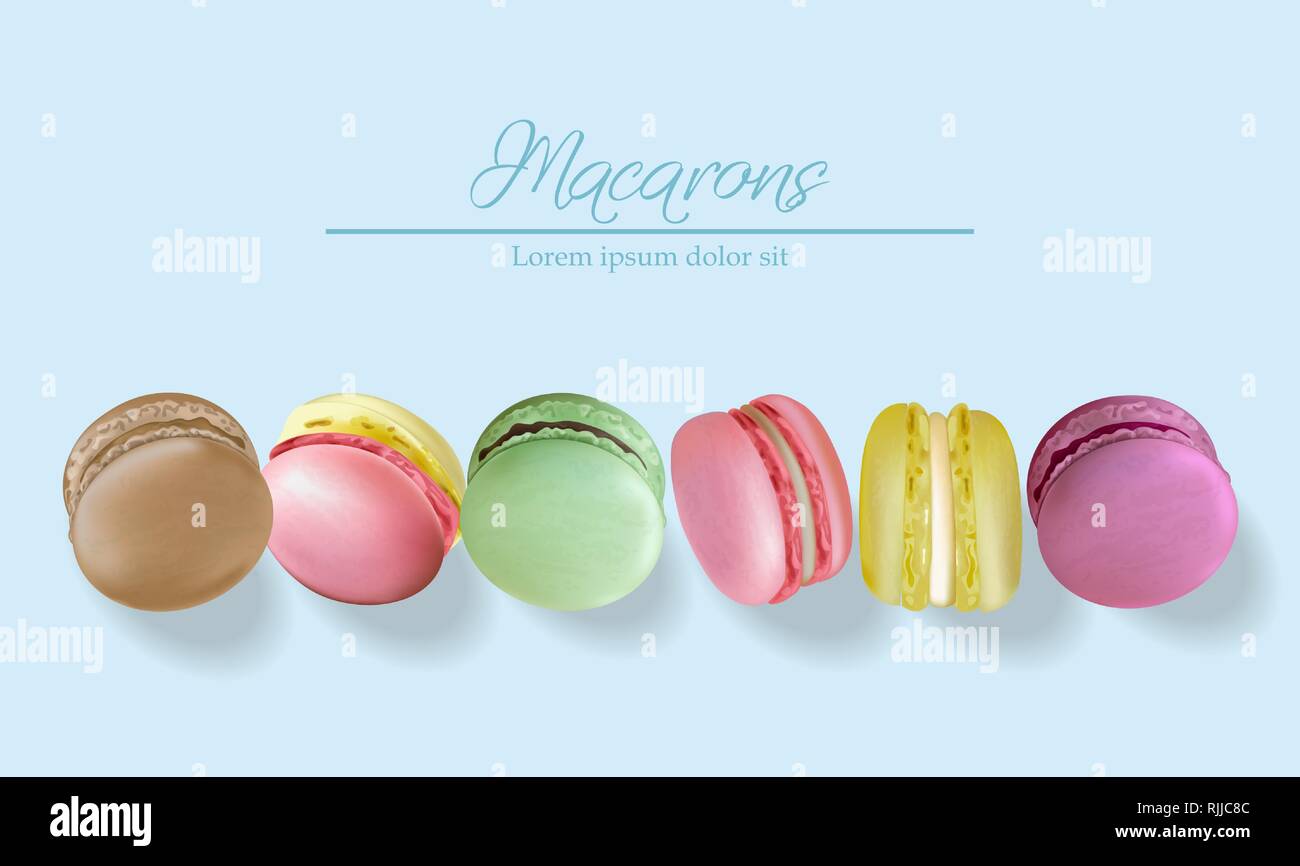 Traditional macarons Stock Vector Images - Alamy